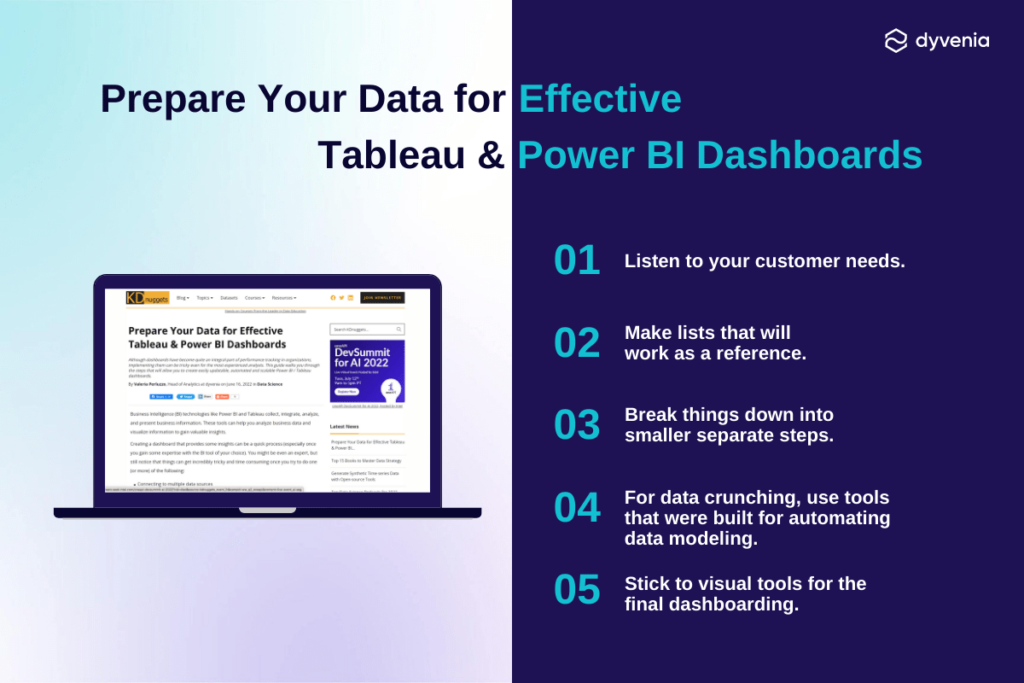 Prepare Your Data for Effective Tableau & Power BI Dashboards – dyvenia